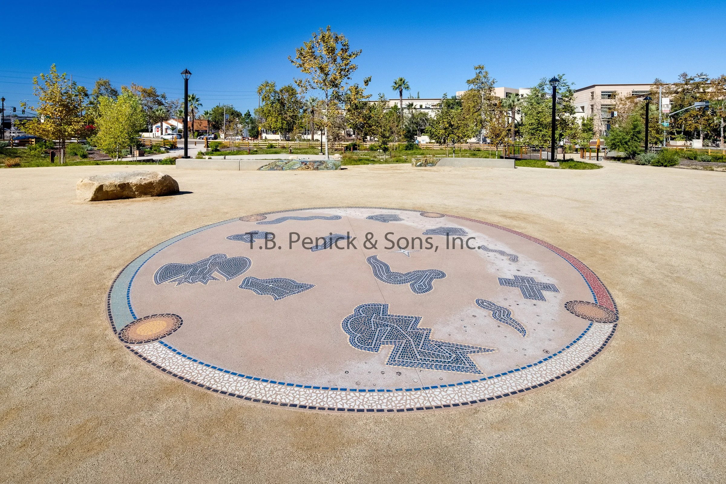 Old Town San Diego State Historic Park - Lithomosaic — T.B. Penick & Sons