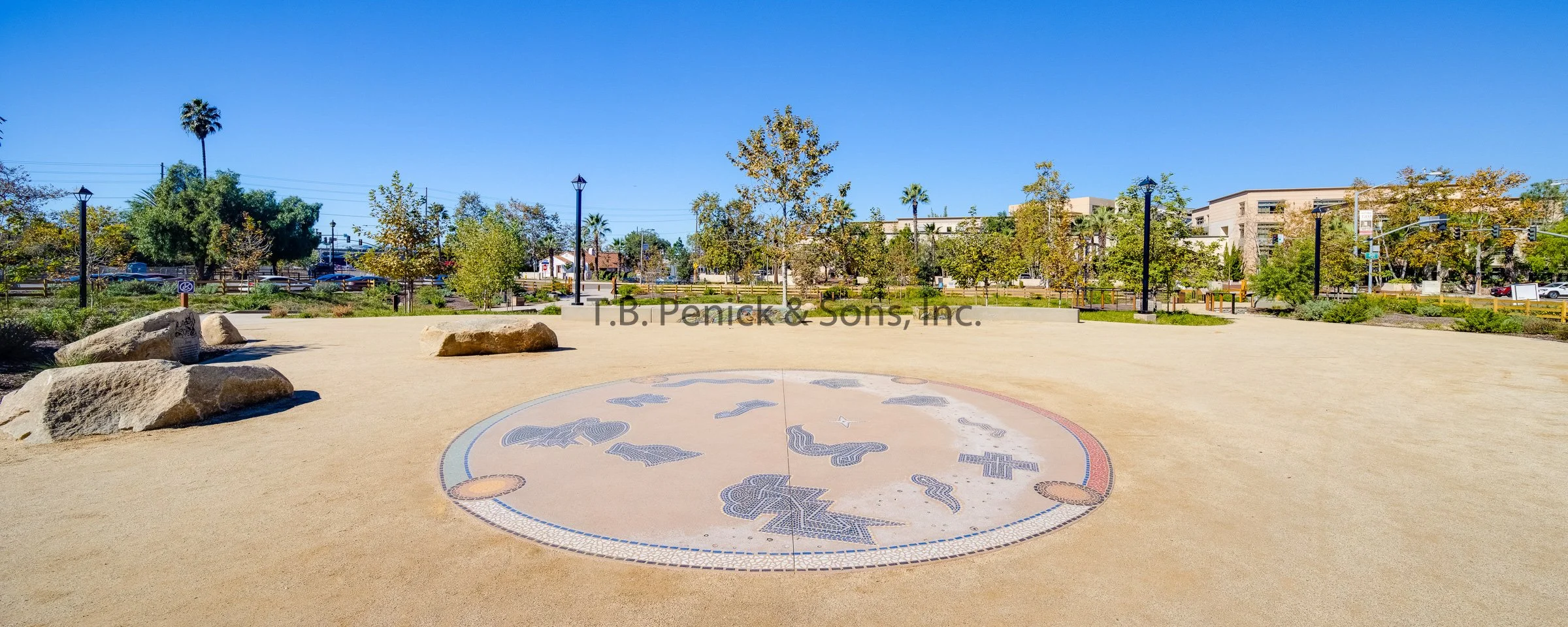 Old Town San Diego State Historic Park - Lithomosaic — T.B. Penick & Sons