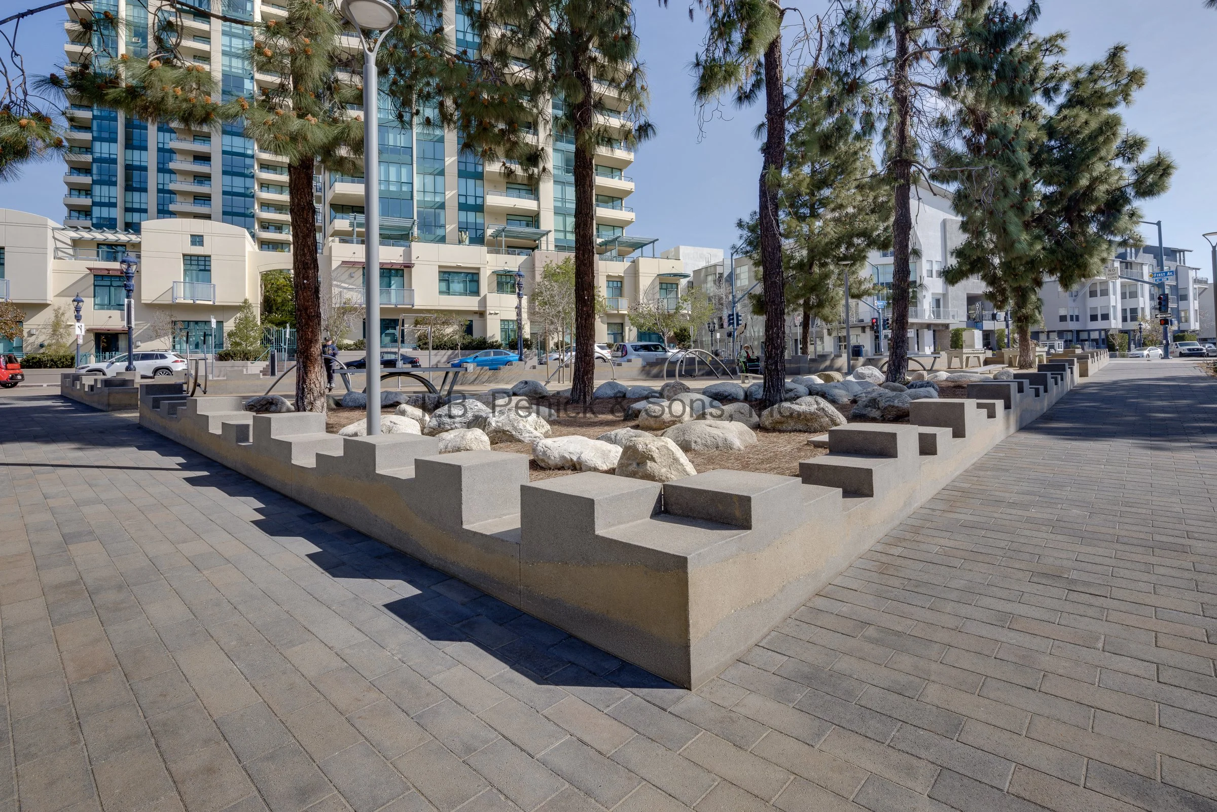 Children's Park - Lithocrete Sedimentary Walls — T.B. Penick & Sons