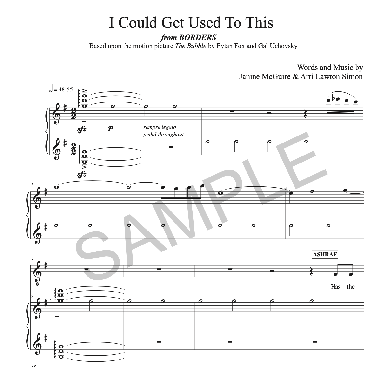 i-could-get-used-to-this-sheet-music-mcguire-simon