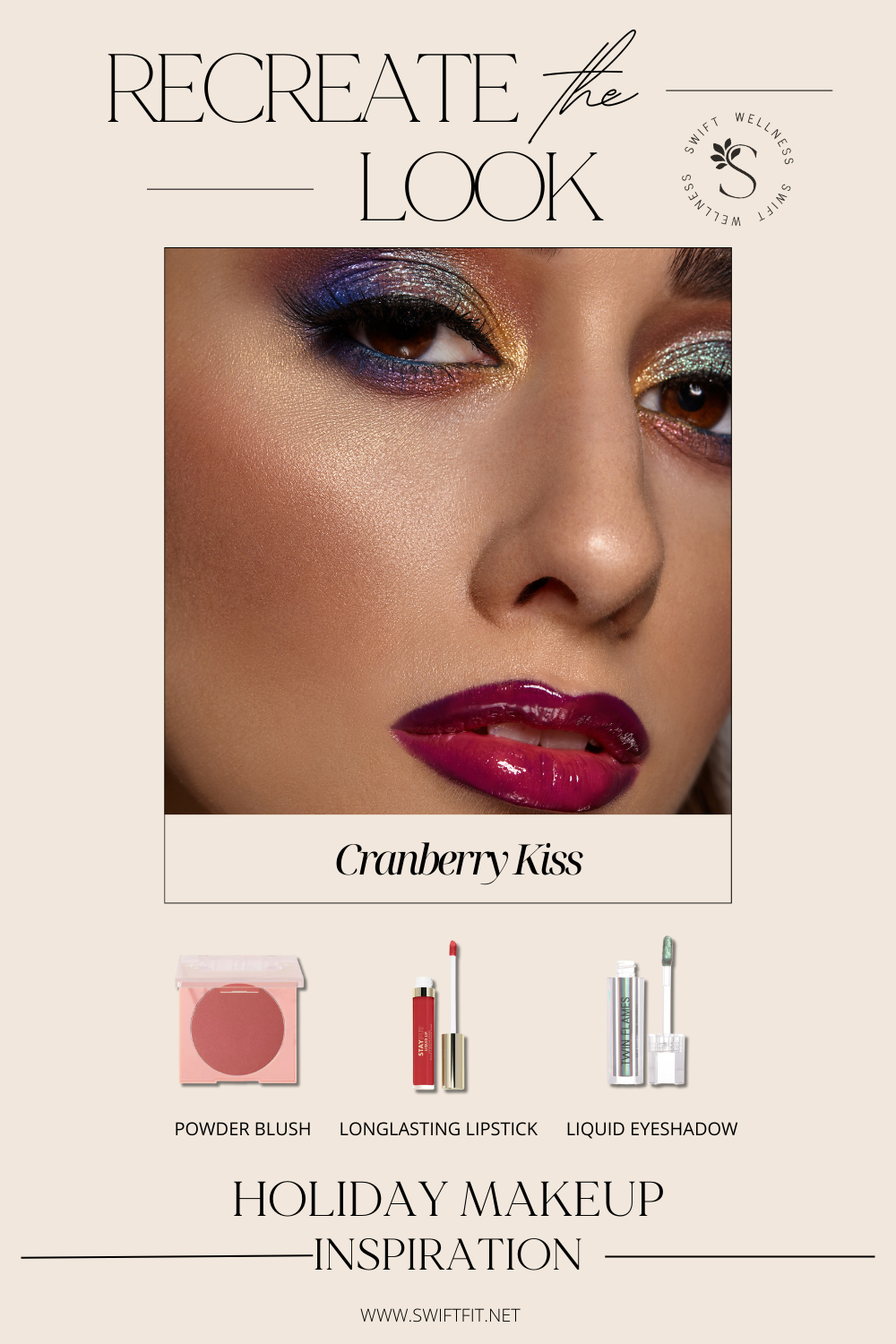10 Unique Holiday Makeup Looks When You Want To Really Sparkle | Swift ...