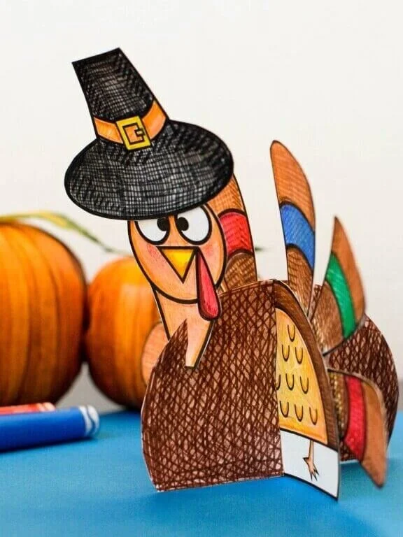 Thanksgiving Turkey Craft For Kids - Free Printable Template | Swift ...