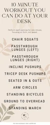 The Quick Workout You Can Do At Your Home Office Desk | Swift Wellness