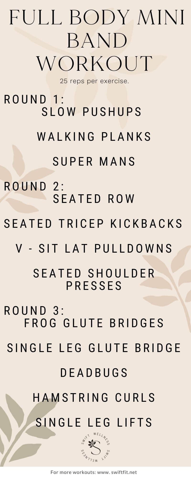 30 Minute Full Body Mini Band Travel Workout | Swift Wellness