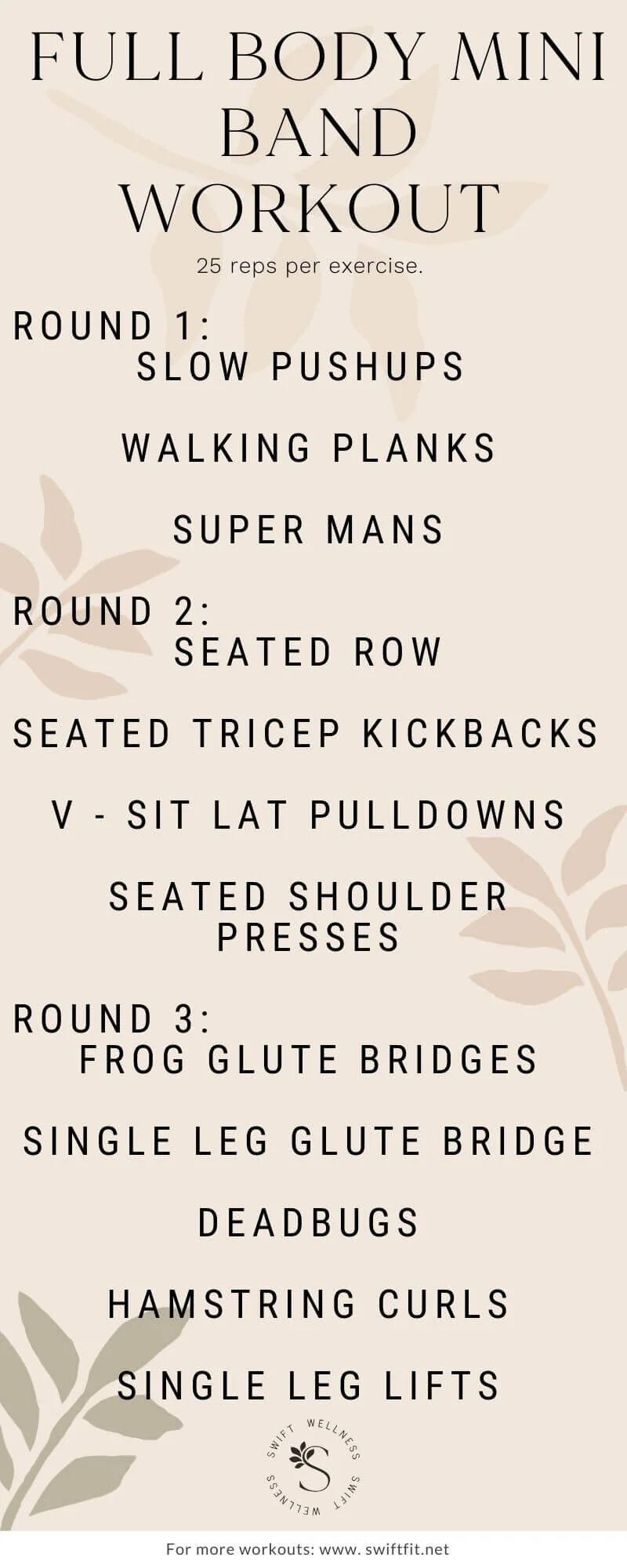 30 Minute Full Body Mini Band Travel Workout | Swift Wellness