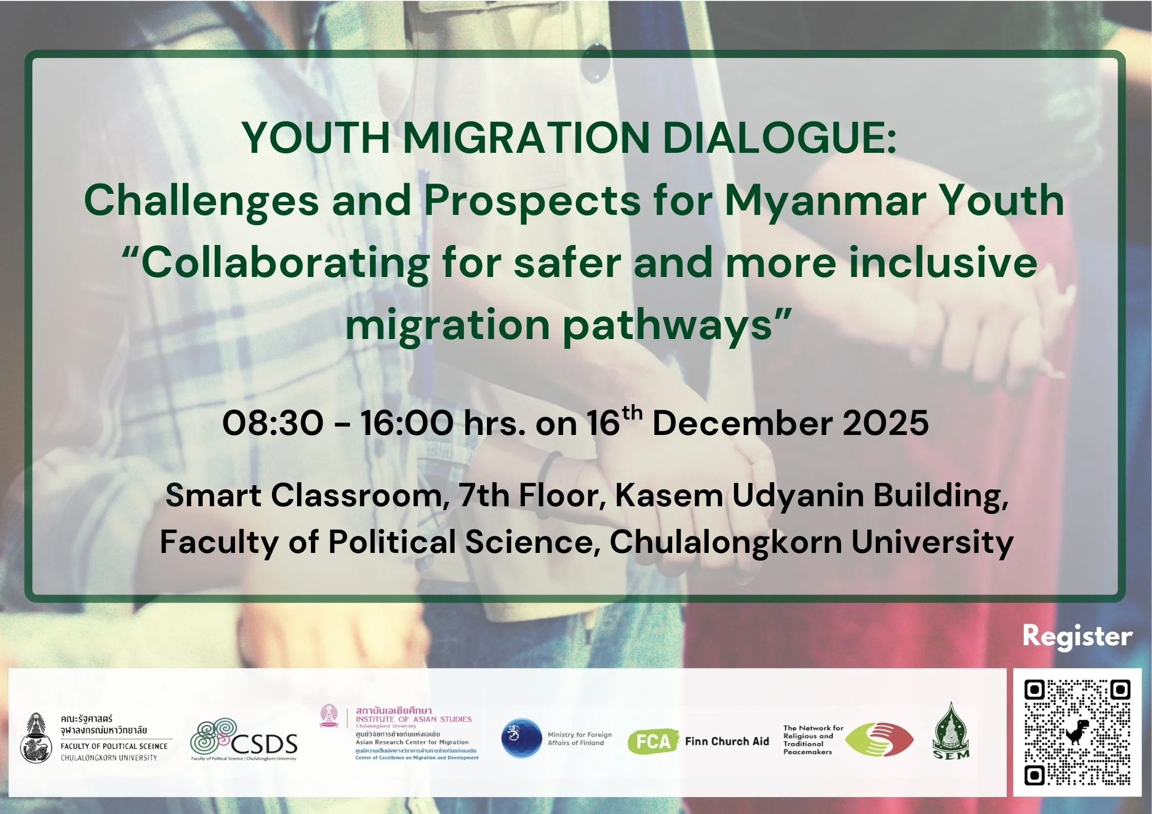 UPCOMING EVENT: Youth Migration Dialogue – Challenges and Prospects for Myanmar Youth ...