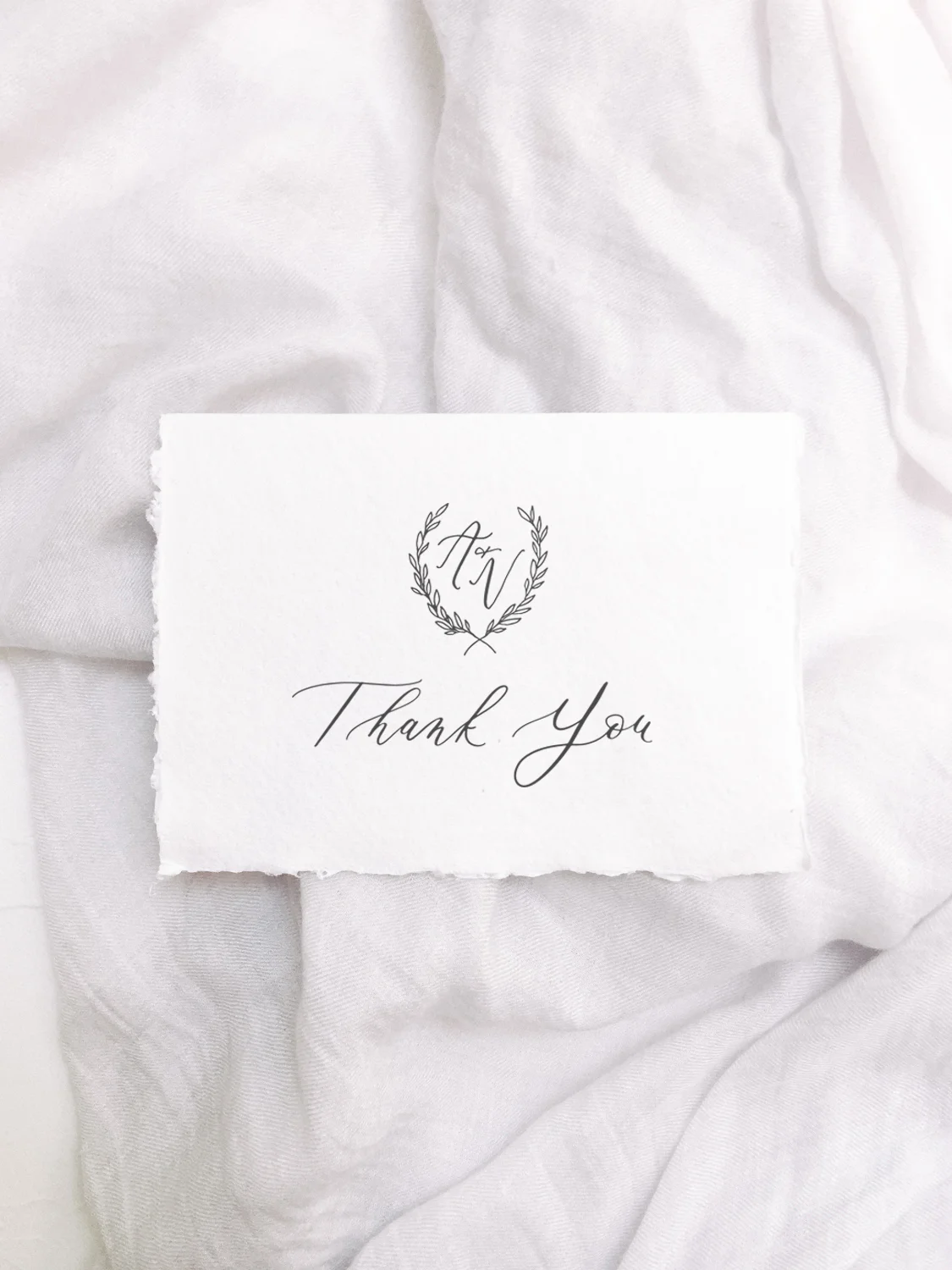Margot Horizontal Thank You Card (Folded) | Ettie Kim Studio