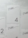 Calligraphy Table Numbers (Card Stock) | Ettie Kim Studio