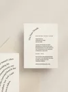 Gemma Invitation Card (Curve) | Ettie Kim Studio