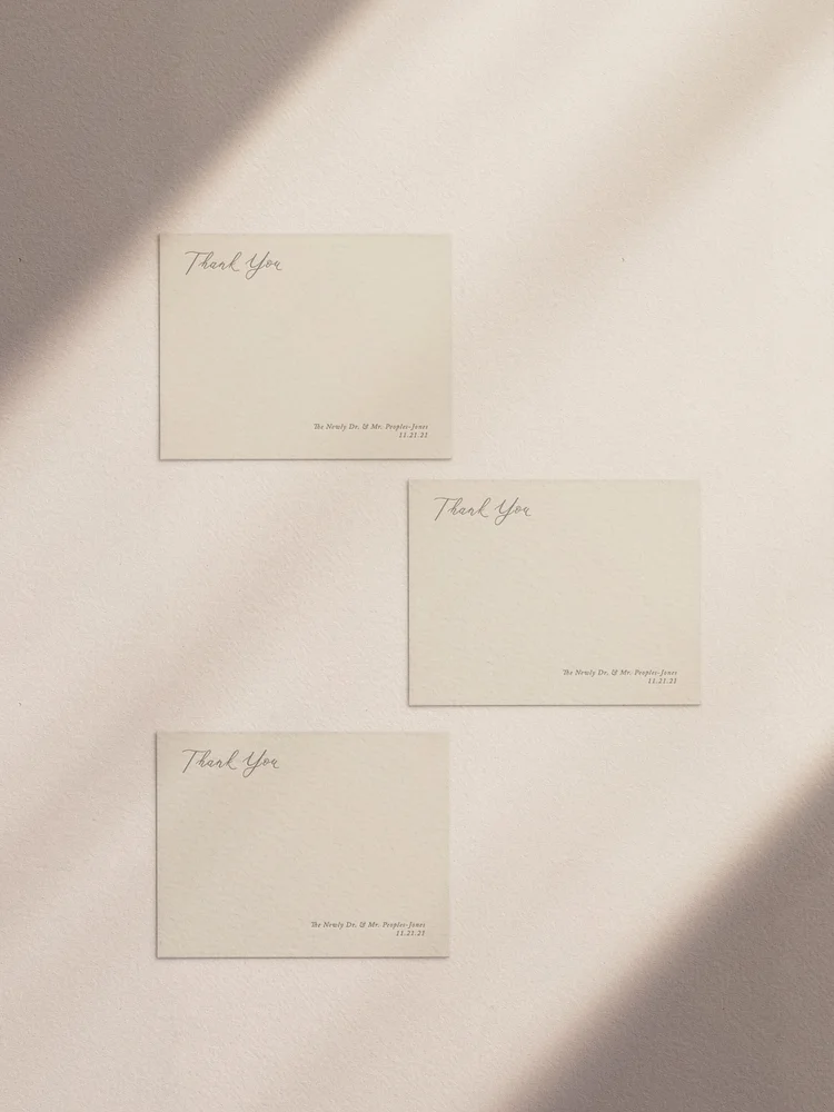 Margot Horizontal Thank You Card (Folded) | Ettie Kim Studio