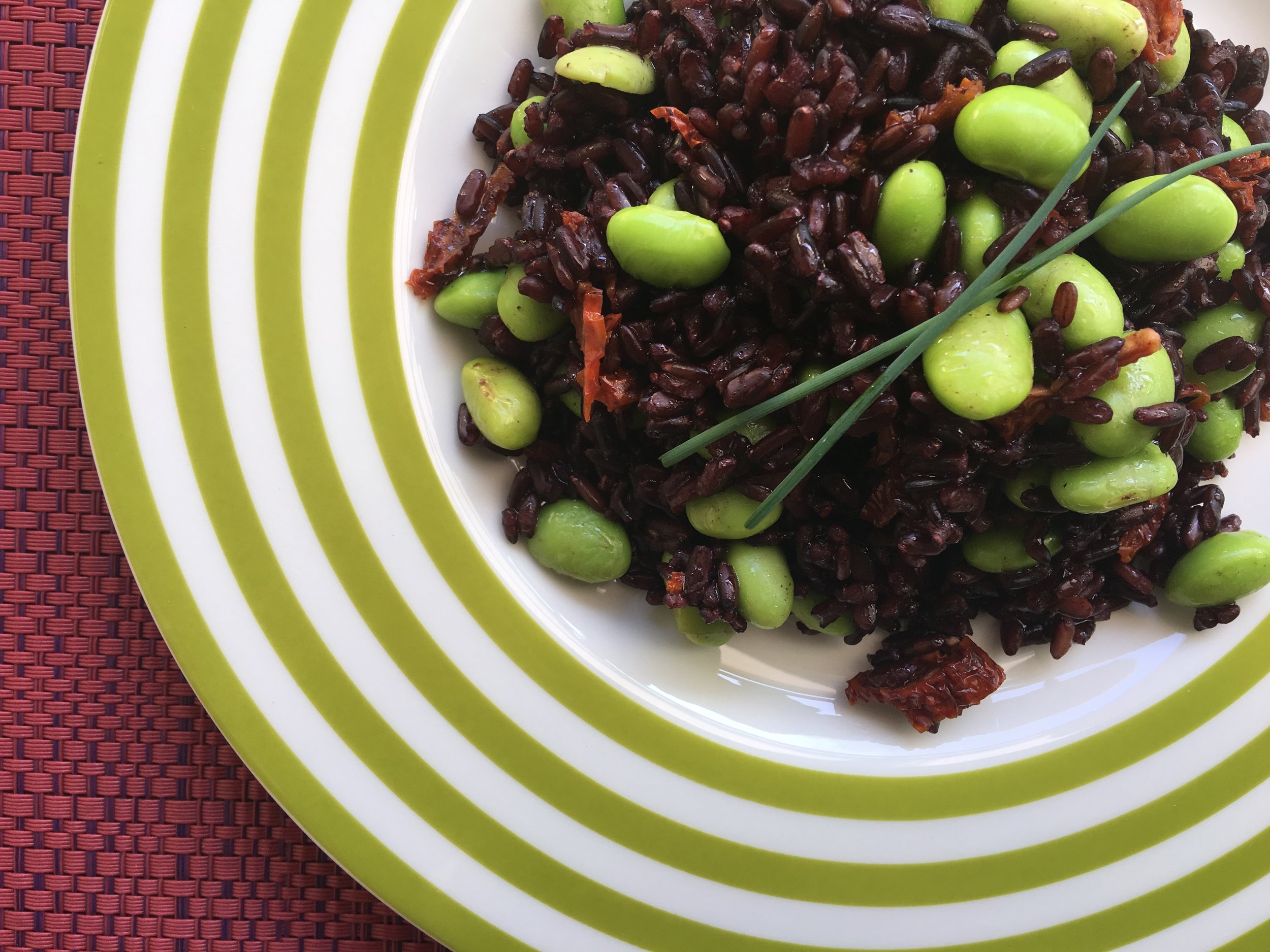 Riso venere con Pomodori secchi e Soia verde — TheGoodKitchen