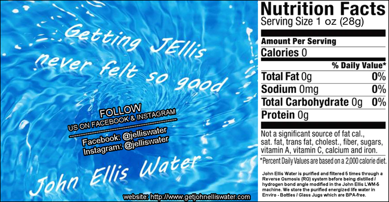 John Ellis water use instructions — John Ellis Water