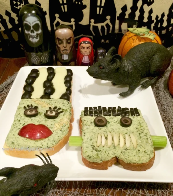 FRANKENSTEIN TOAST: A Frightfully Fun and Healthy Halloween Meal ...