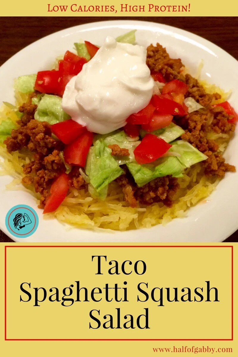 TACO SPAGHETTI SQUASH SALAD — Half of Gabby