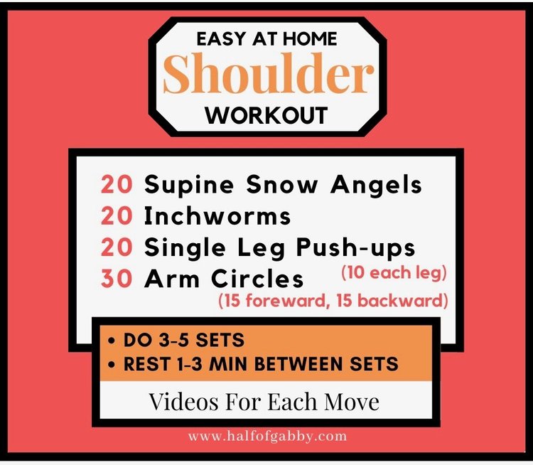 SHAPELY SHOULDERS WORKOUT: No Weights — Half of Gabby
