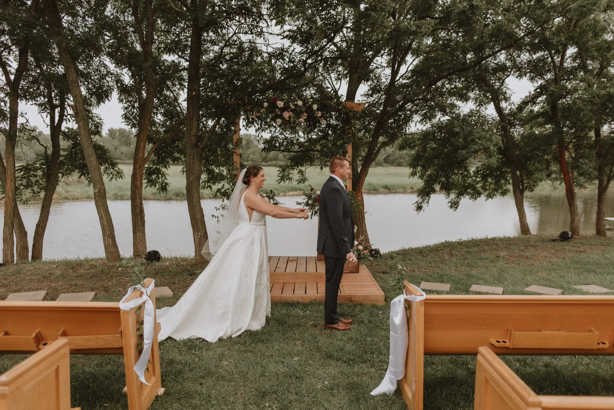 Backyard Wedding | Leshara, Nebraska — Kaylie Sirek | Wyoming Wedding ...