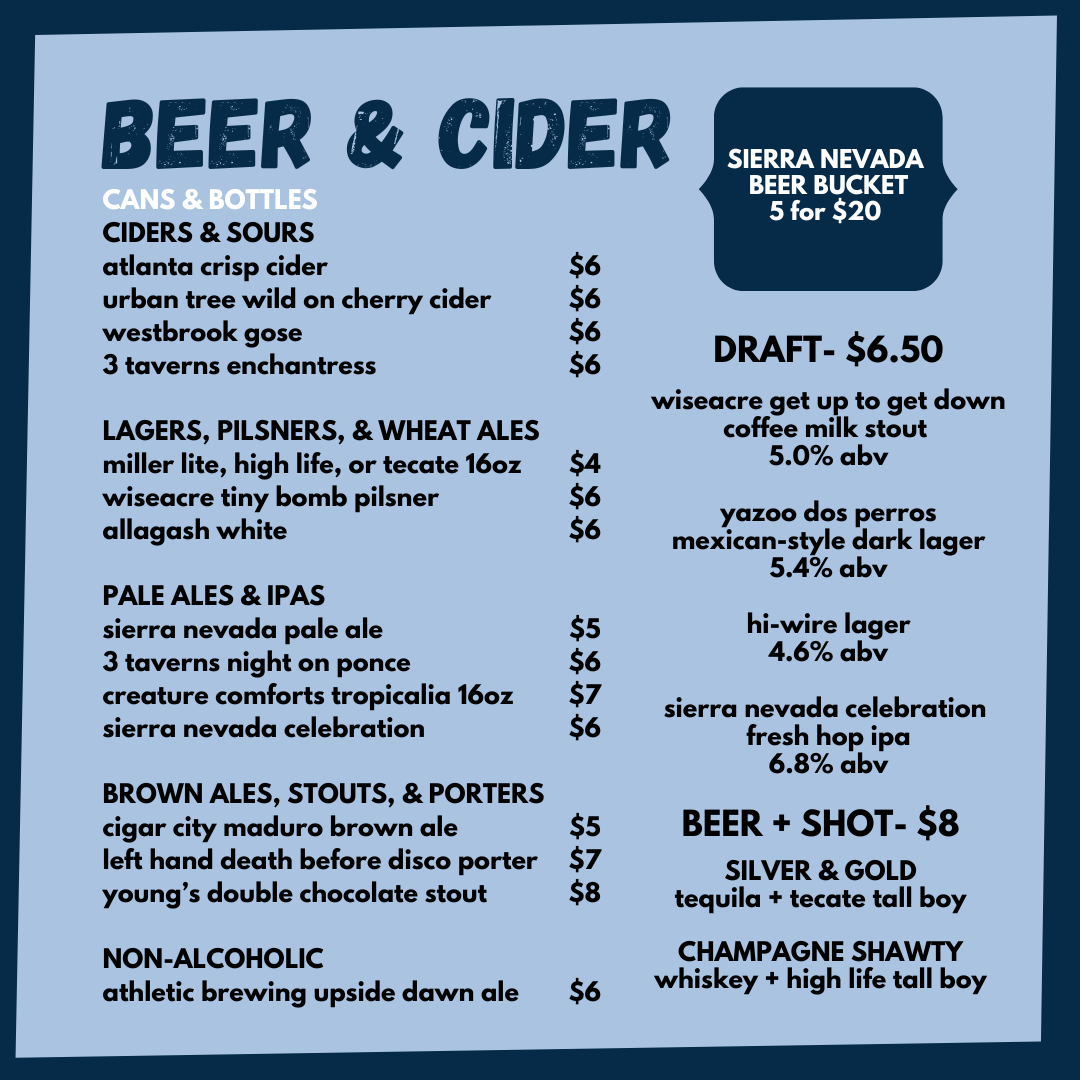 Today's Menu — Honest, humble food and drink in a comfortable ...