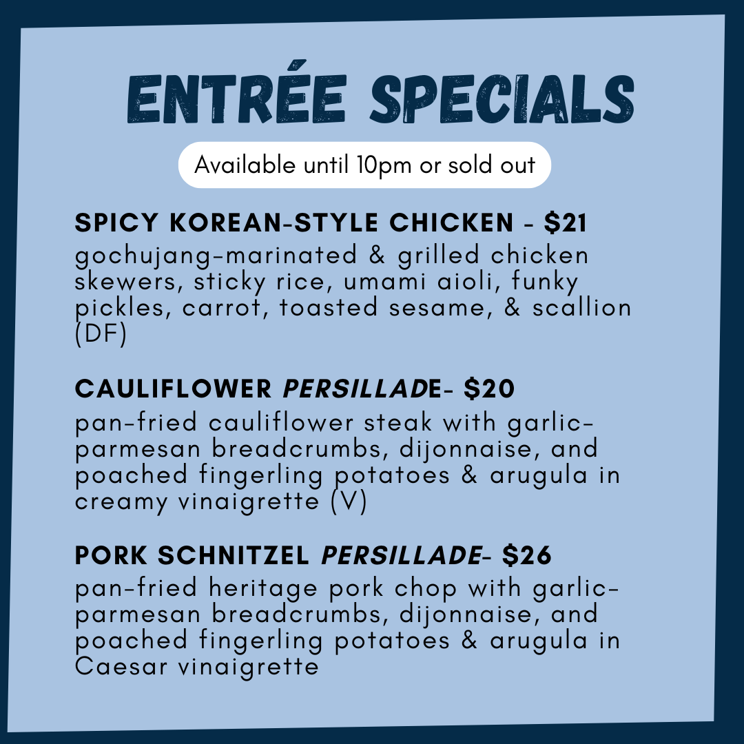 Current Menu — Honest, humble food and drink in a comfortable ...