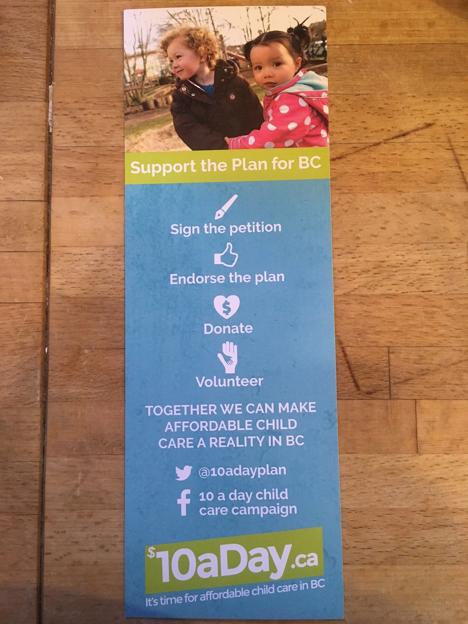 $10 a day daycare event - May 6, 2017 — The Social Justice Centre