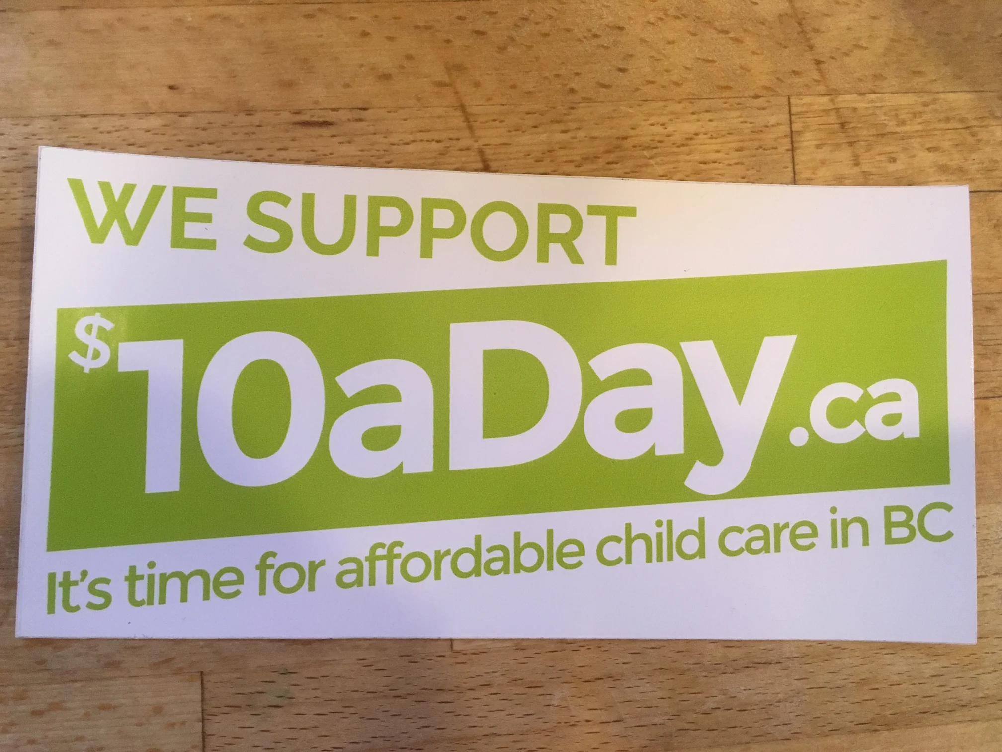 $10 a day daycare event - May 6, 2017 — The Social Justice Centre