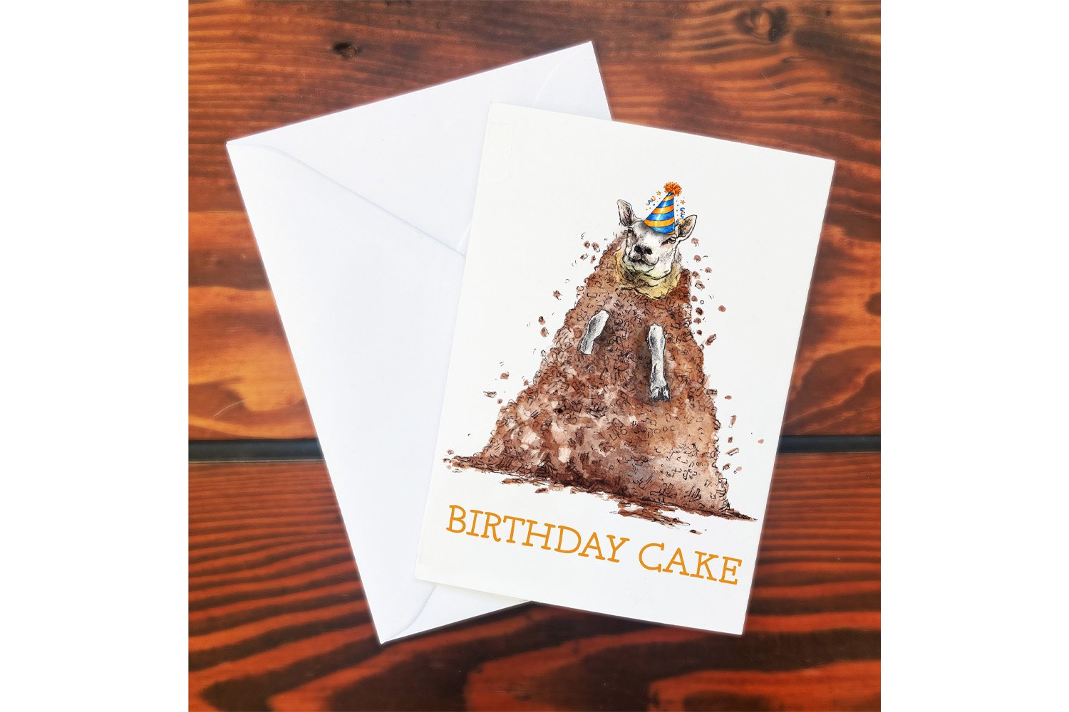 Fine Art Greeting Card - Birthday Cake Beltex — Kate Simpson | Farm ...