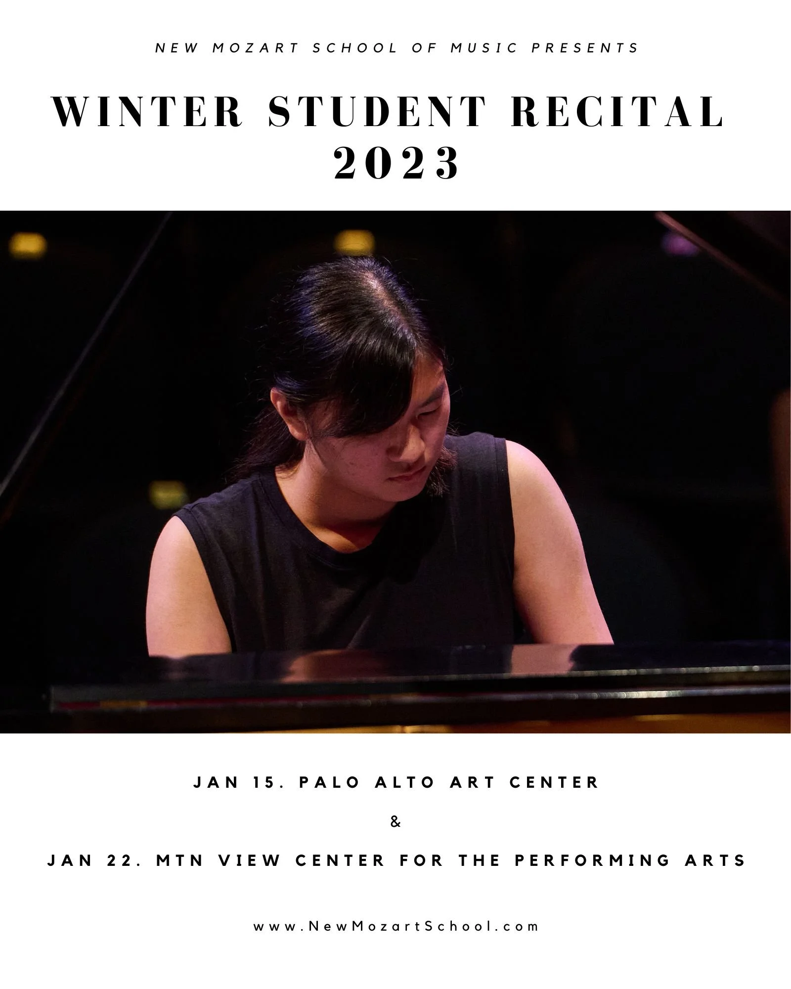 New Mozart Winter Student Recital January 2023 — Music lessons in Palo Alto, Menlo Park, Redwood ...