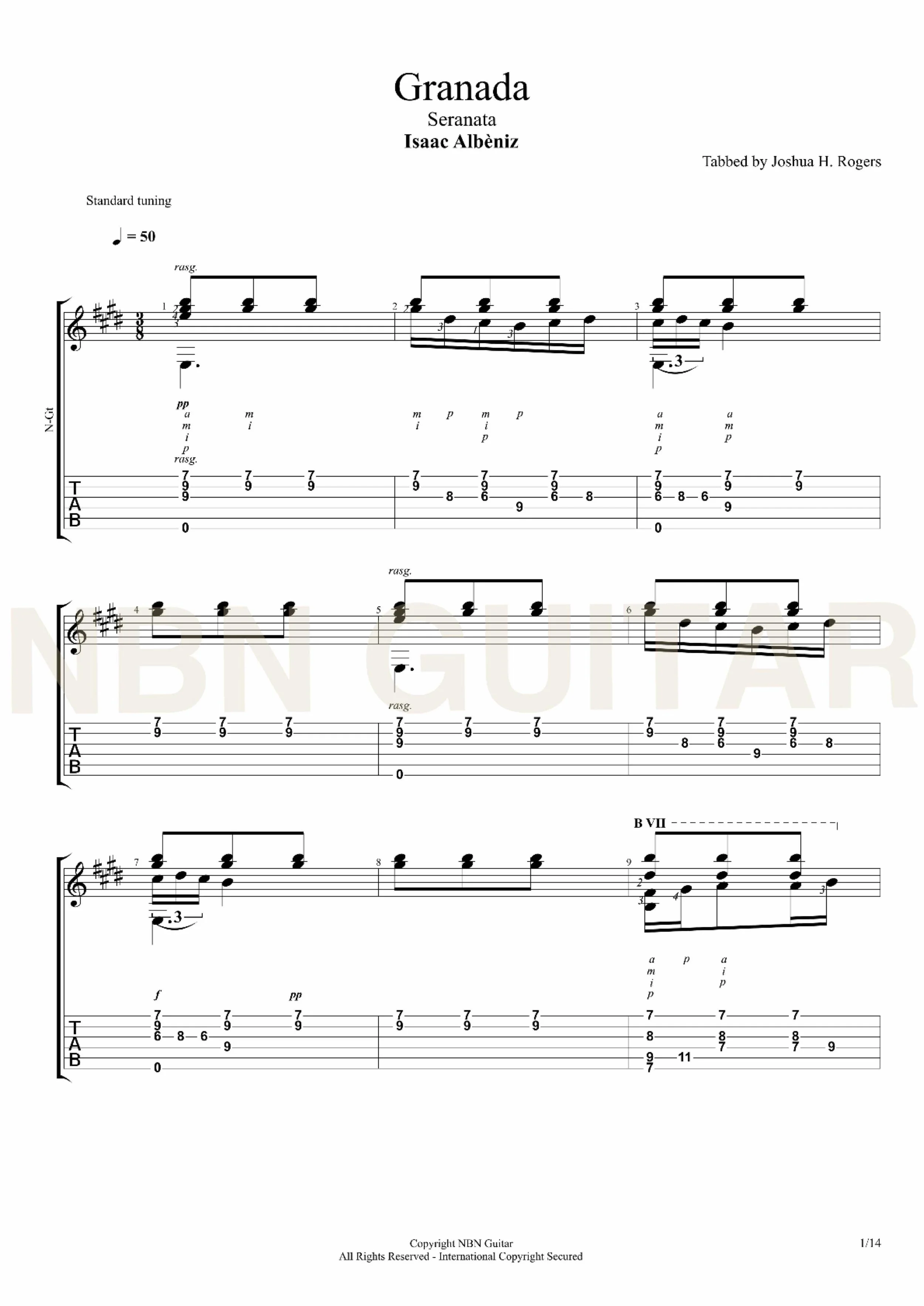 Granada Online Classical Guitar Lesson — NBN Guitar