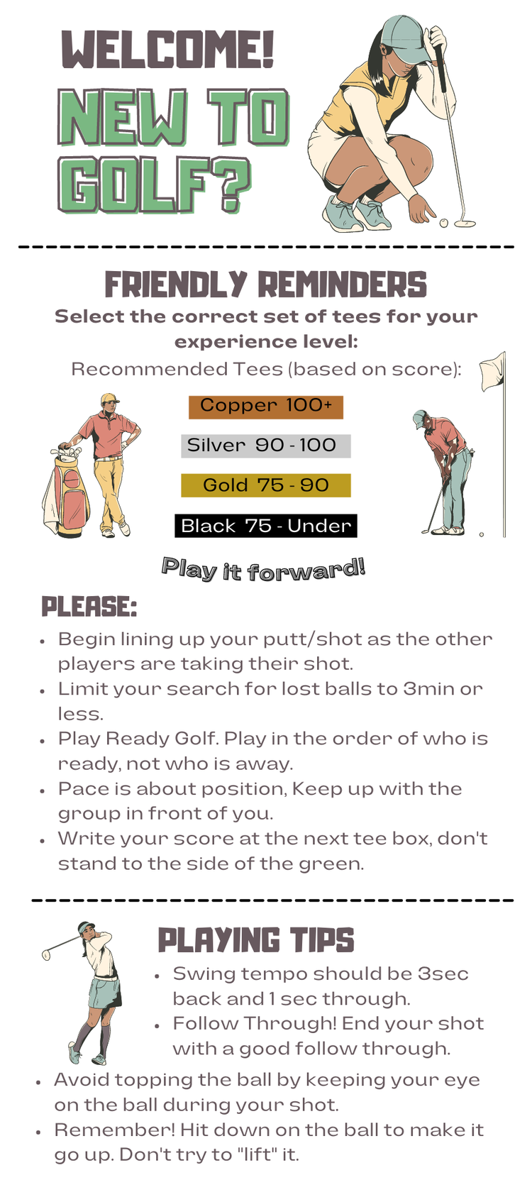 New to golf? — Battle Creek Golf Course