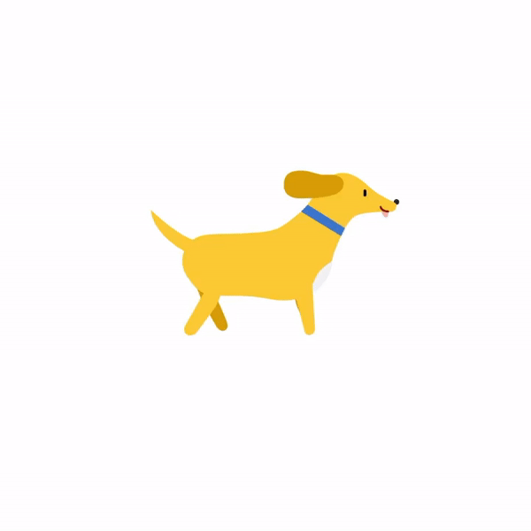 Cartoon Dog Running Gif