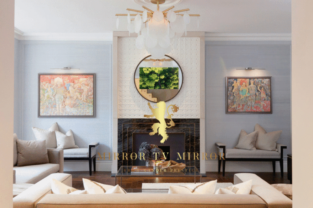 Round TV Mirror — ♔Mirror TV Mirror