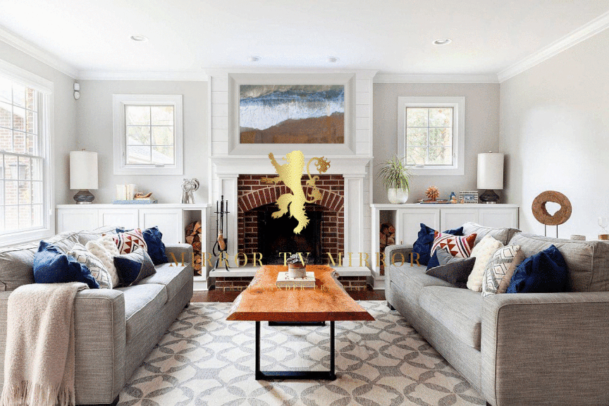 Contemporary White Mirror TV Frames — Xander Prestige