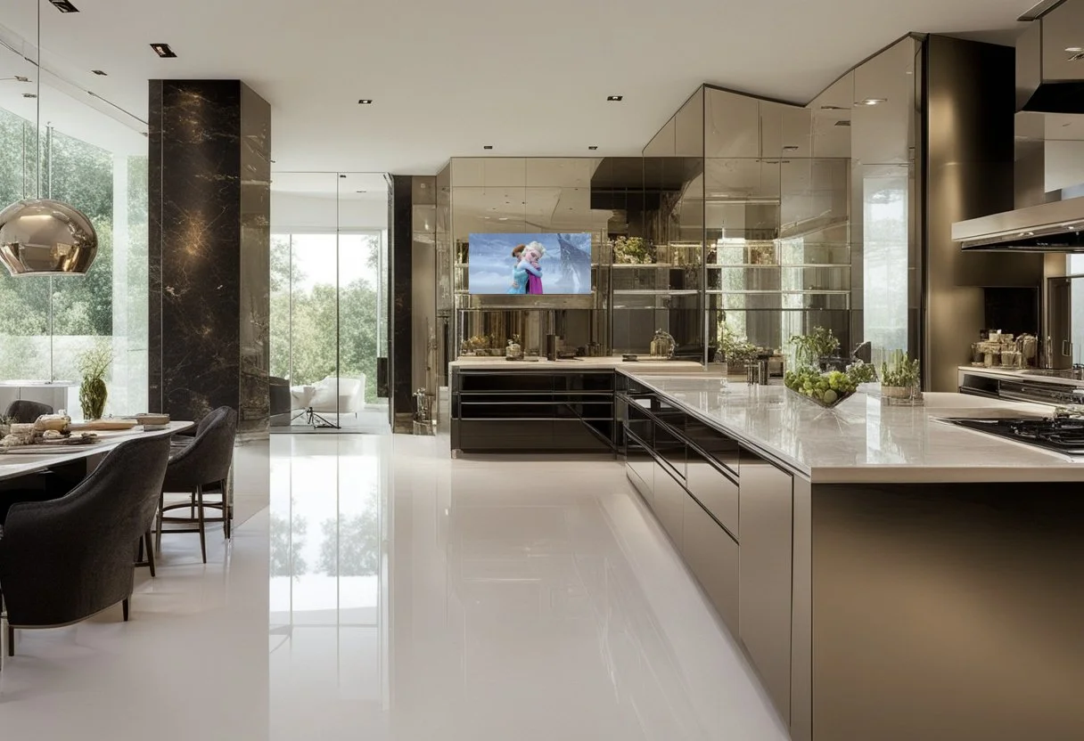 Round TV Mirror — ♔Mirror TV Mirror