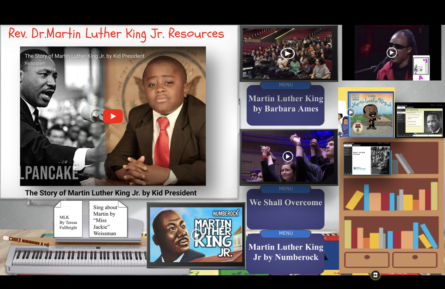Sing-Along and Play-Along for the song, "Sing About Martin" by Miss ...