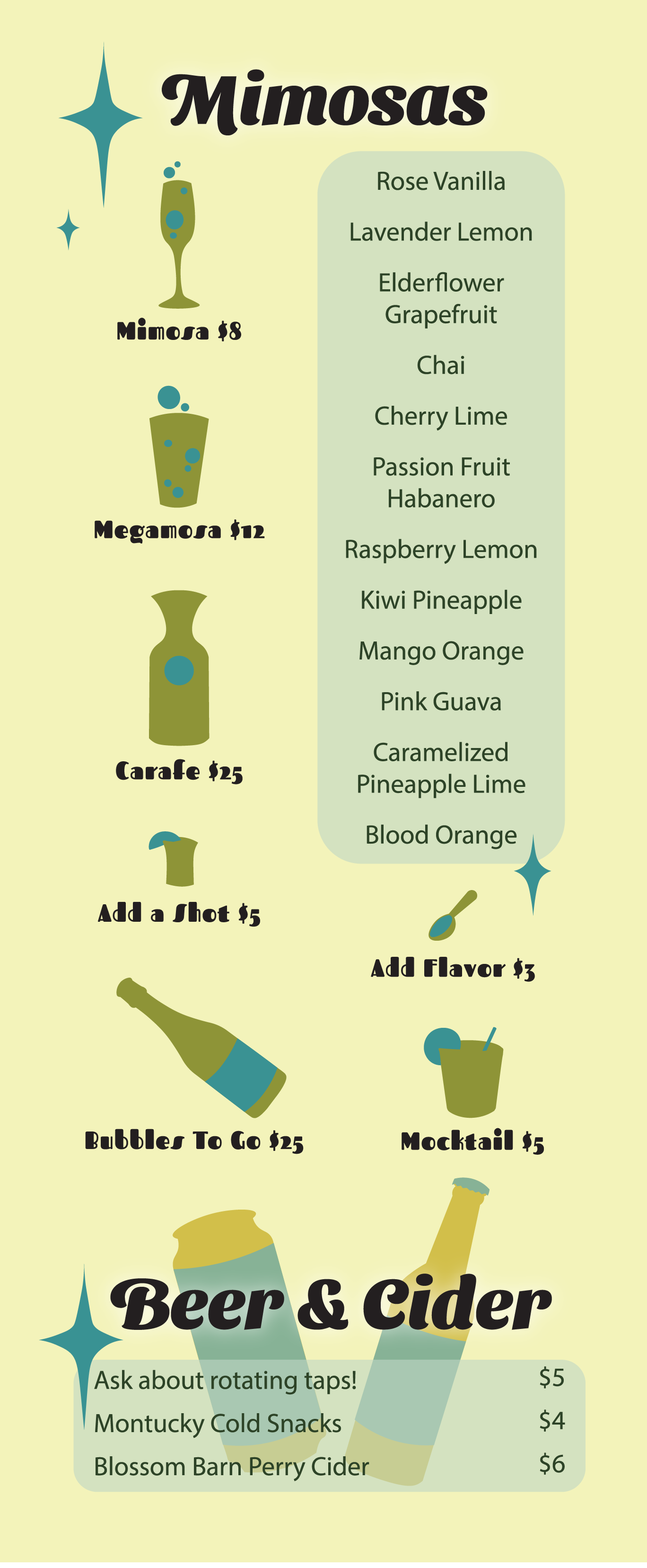 Brunch Menu — Over Easy