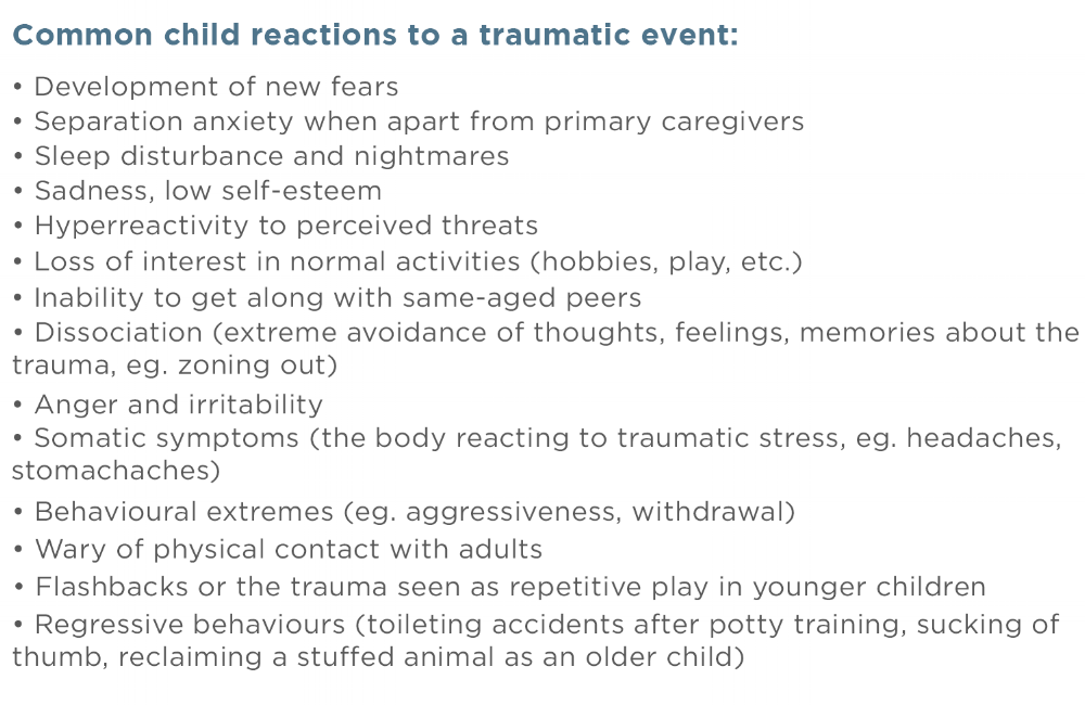 Trauma, Children, and Trauma-Informed Care — Zebra Centre