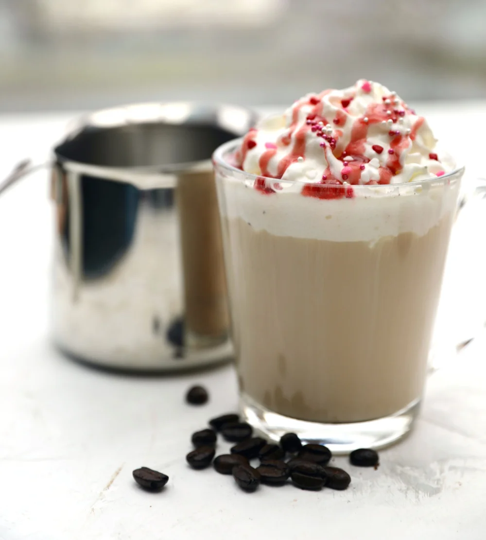 Strawberries & Cream White Chocolate Mocha — Sisters Fruit Company