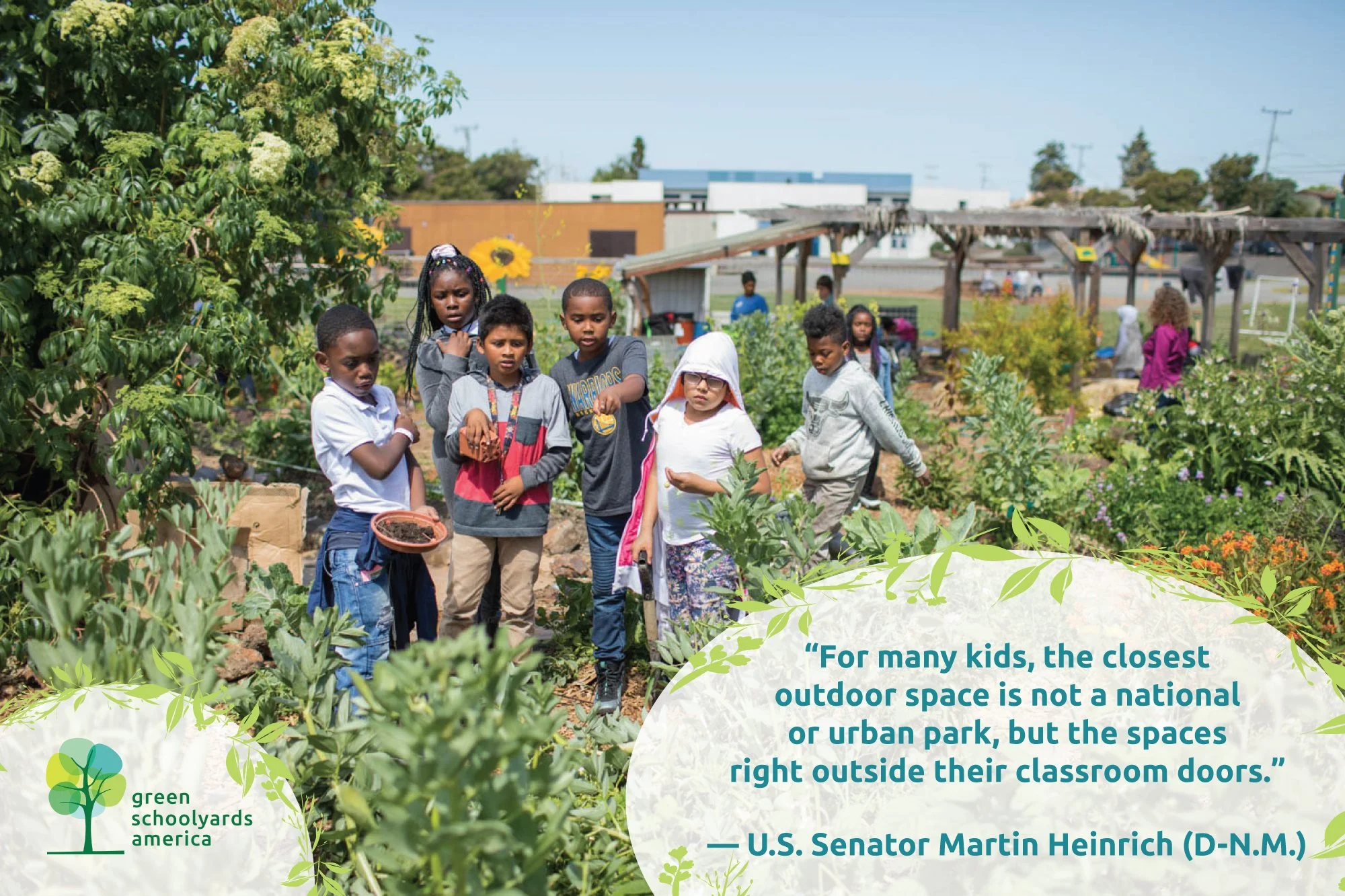 Senator Heinrich introduces the Living Schoolyards Act! — Green ...