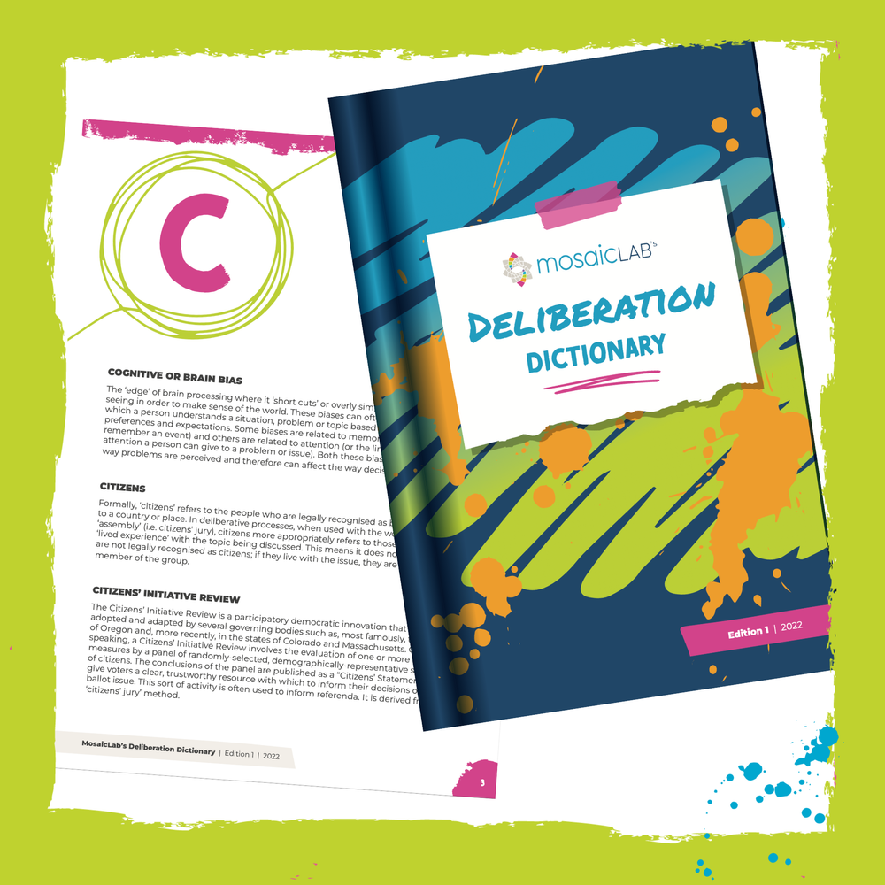 Deliberative democracy resource hub — MosaicLab