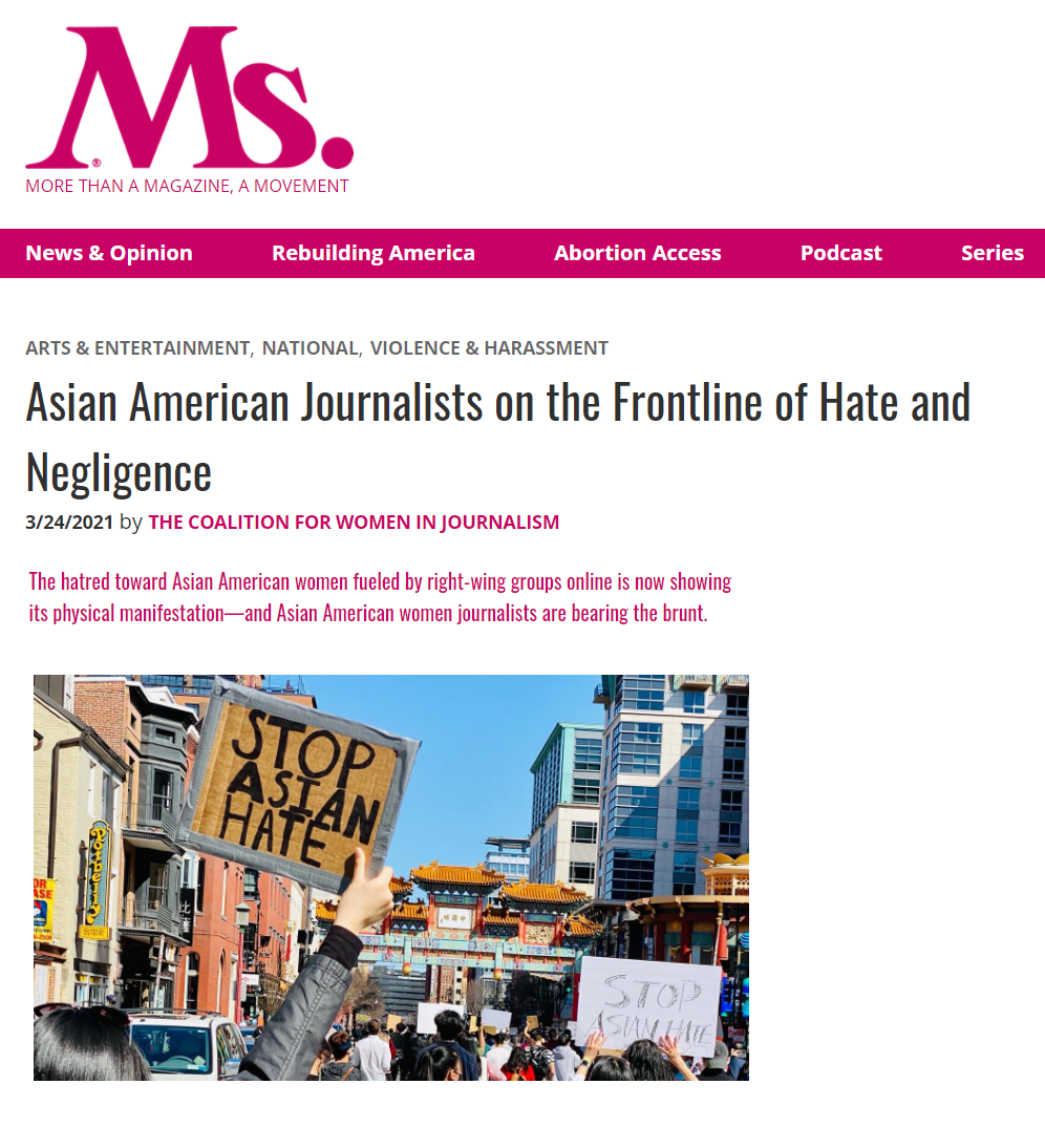 FEATURED: ASIAN AMERICAN JOURNALISTS ON THE FRONTLINE OF HATE AND ...