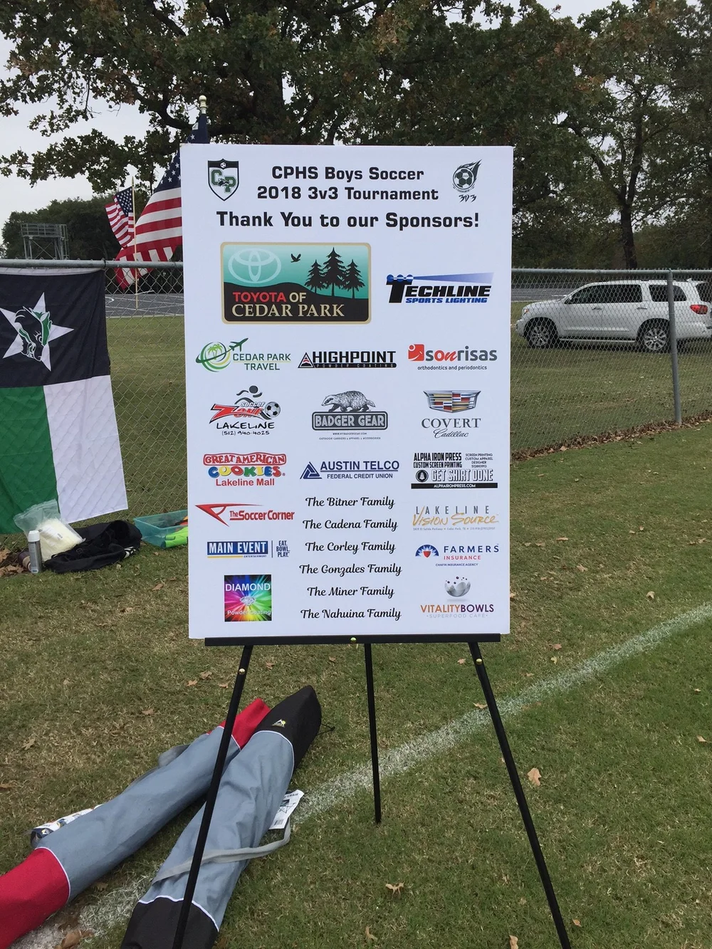 Soccer Parking Banner