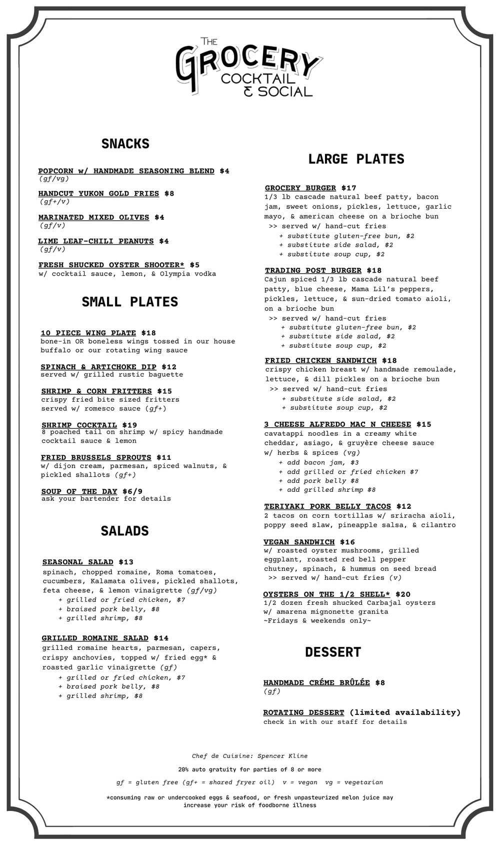 Food — The Grocery Cocktail & Social