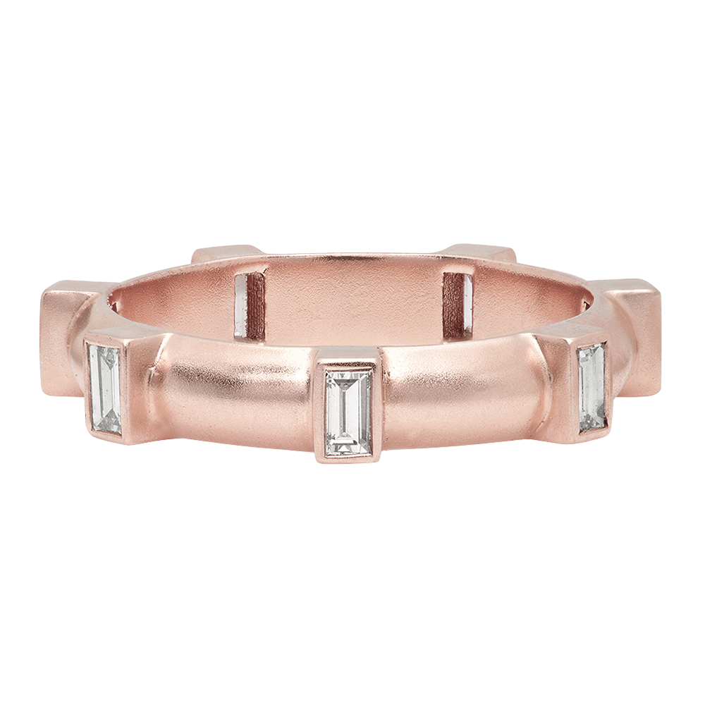 Baguette Diamond Japa Ring — POE