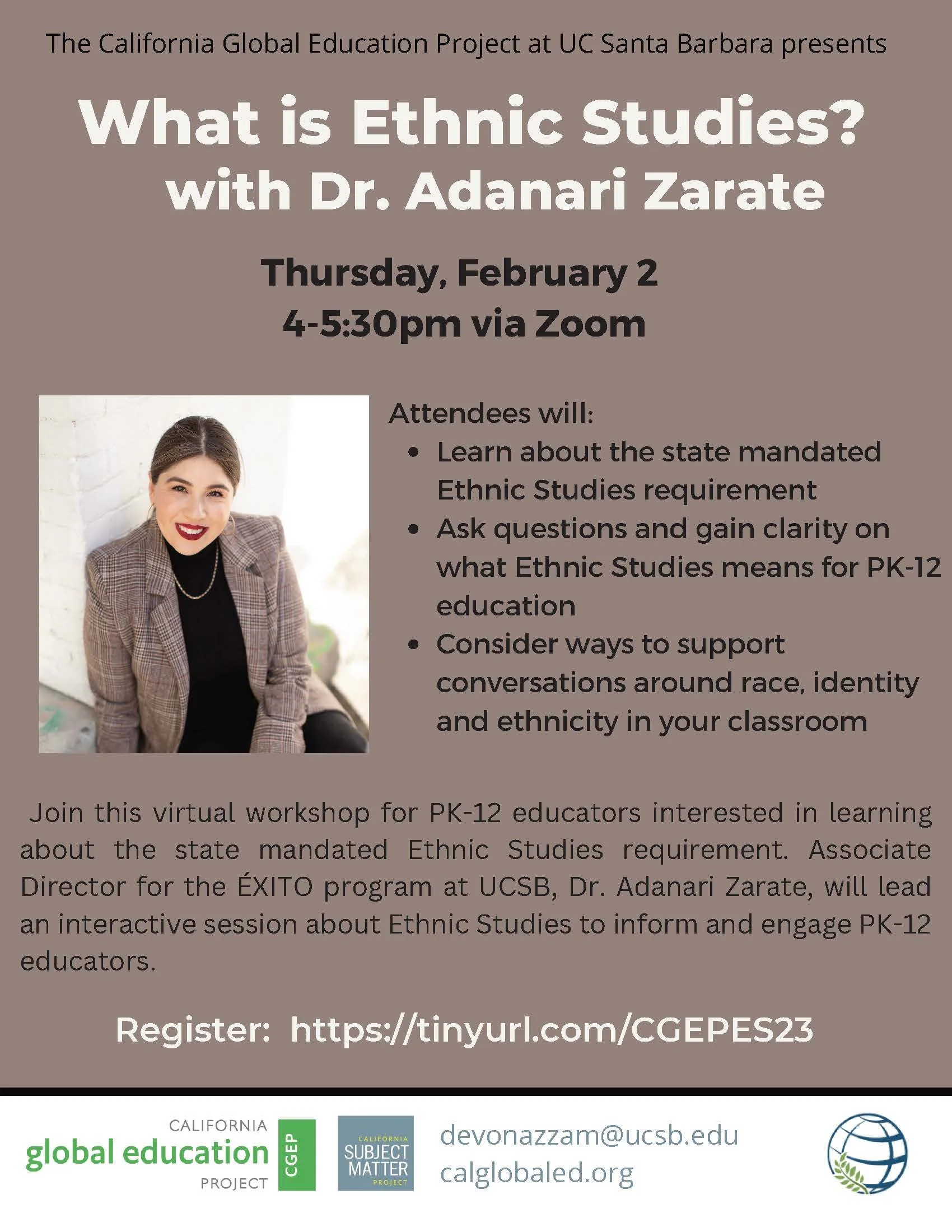 Upcoming Programs and Events — California Global Education Project