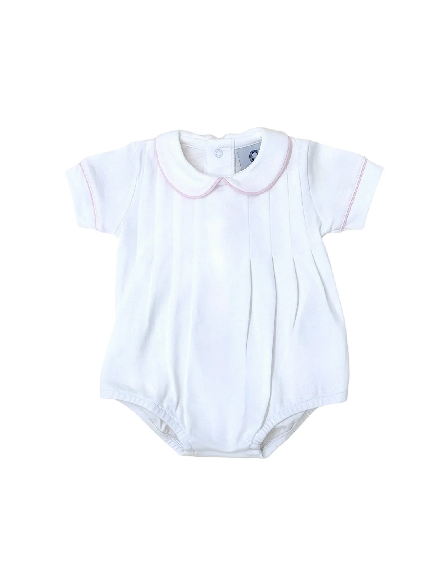 Pleated Pima Cotton Girl Baptism Bubble (2 Colors) — Anne Everett Rae
