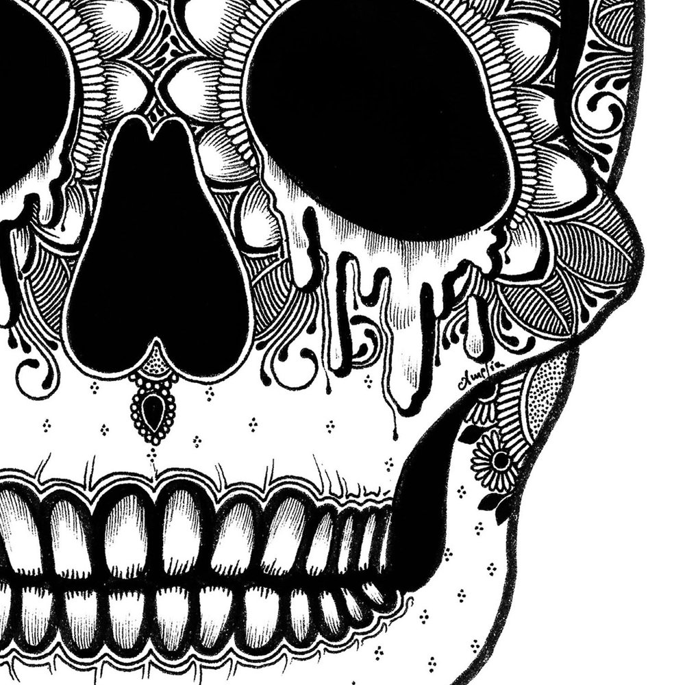 Henna Sugar Skull Designs