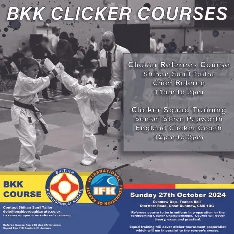 Clicker referee course and clicker squad training — British Karate ...
