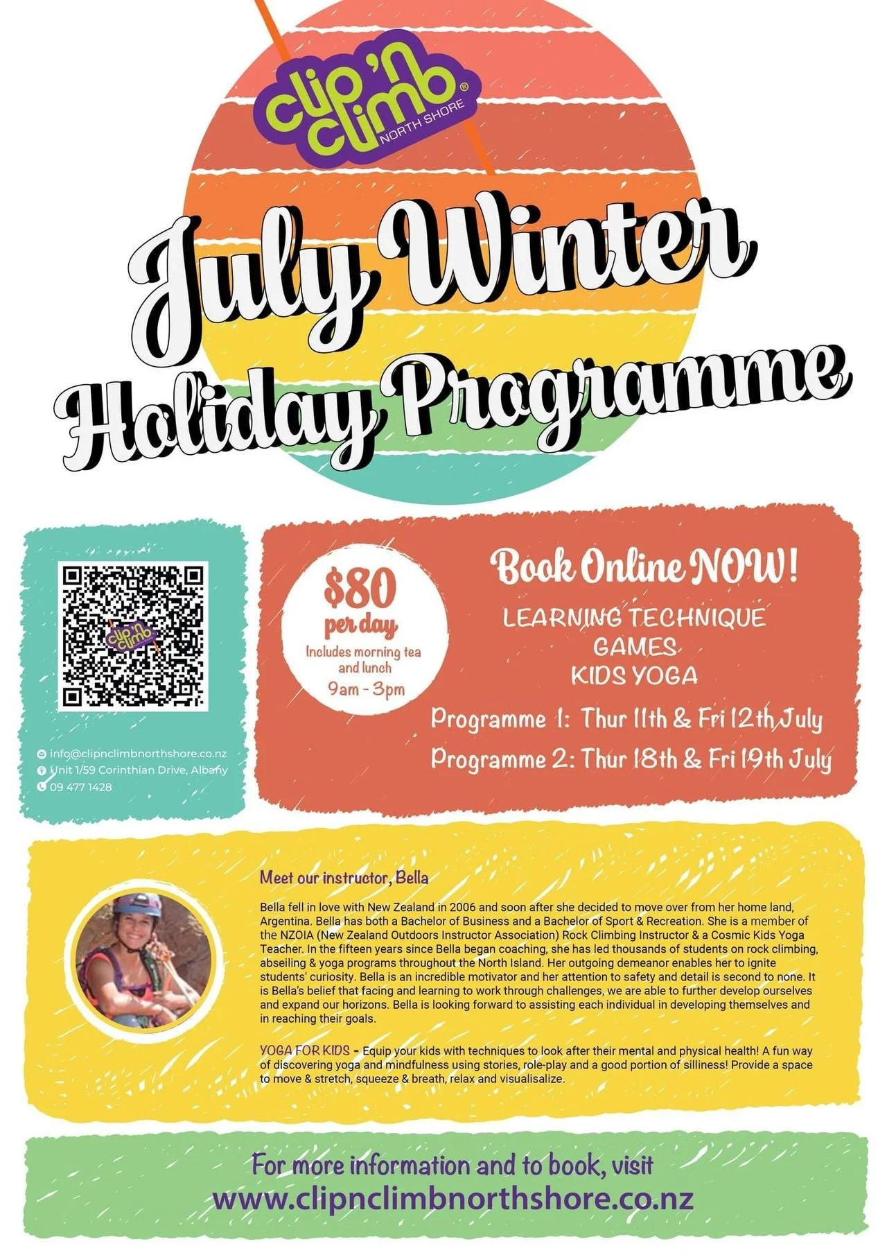 School Holiday Programme — Clip 'N Climb North Shore AUCKLAND