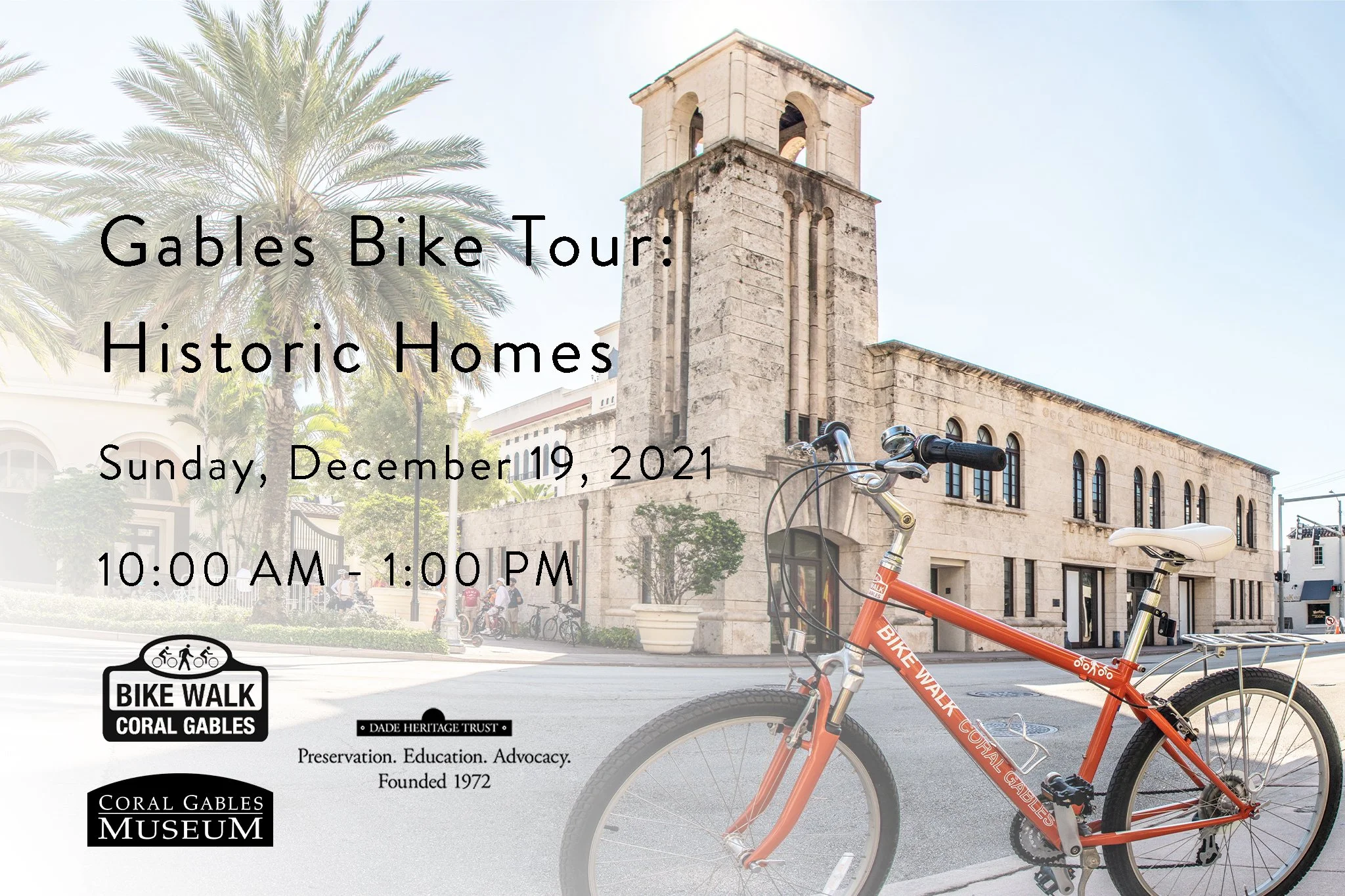 Monthly Tours — Bike Walk Coral Gables