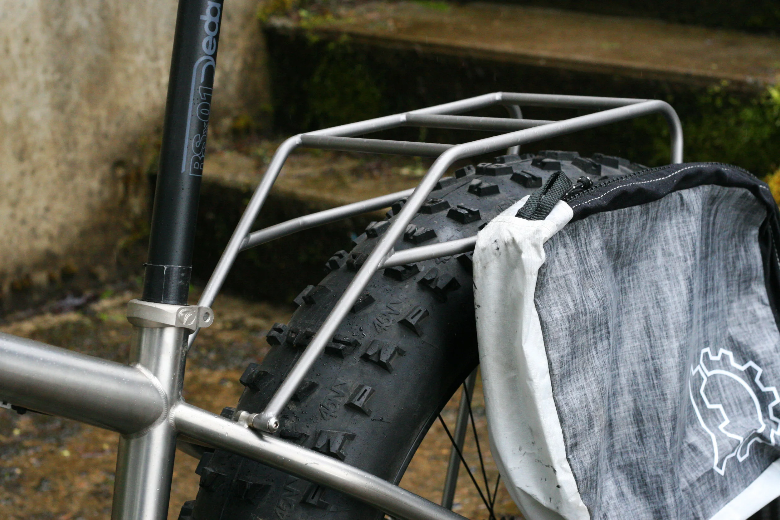 Custom Ti Fatbike Rear Rack — TI CYCLES FABRICATION