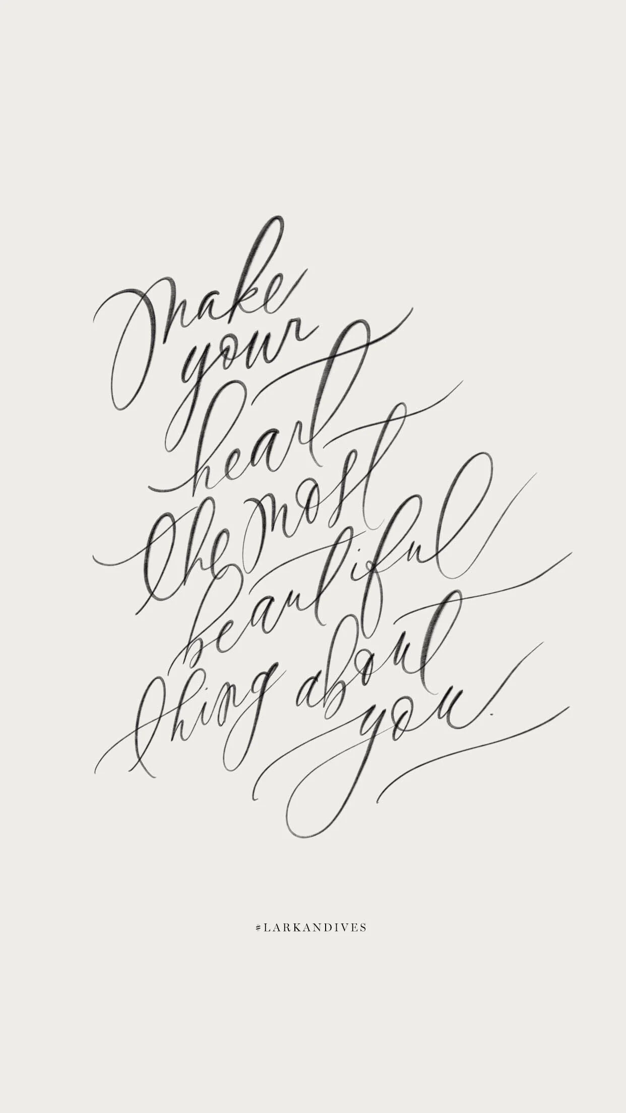 Phone Wallpapers — Written Word Calligraphy and Design